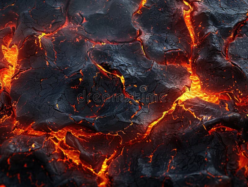 Lava Covered Surface Close Up Stock Photo - Image of lava, heat: 383416322