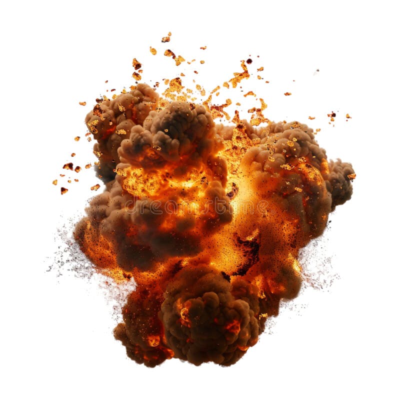 Lava Explosion on Transparent Background - Ai Generated Stock ...