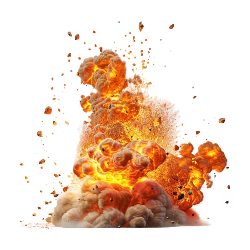 Lava Explosion on Transparent Background - Ai Generated Stock ...