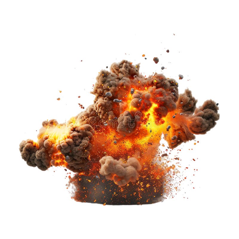 Lava Explosion on Transparent Background - Ai Generated Stock ...