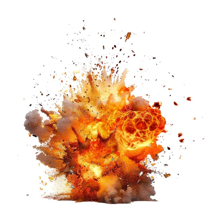 Lava Explosion on Transparent Background - Ai Generated Stock ...