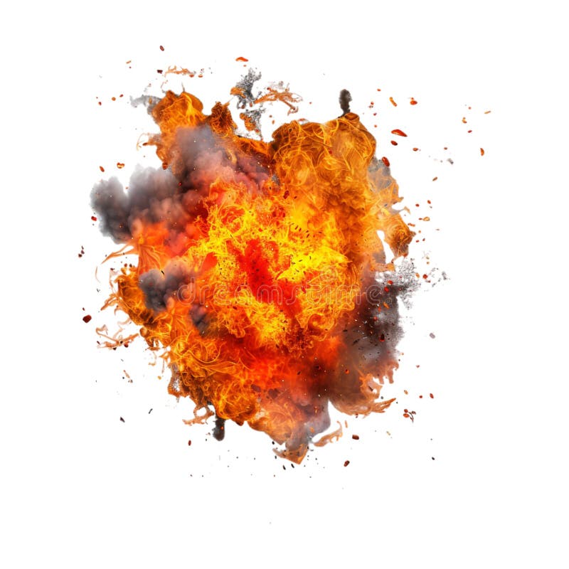 Lava Explosion on Transparent Background - Ai Generated Stock ...