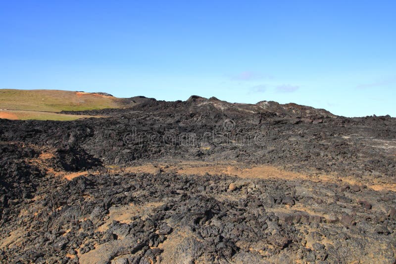 The Lava Field of Leirhnjukur Stock Image - Image of arctic, crater ...