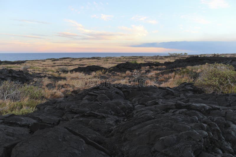 Lava Field Slope, Big Island, Hawaii. Stock Photo - Image of geology ...