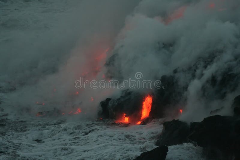 Lava flow 1 stock image. Image of flow, drip, orange, glow - 219413