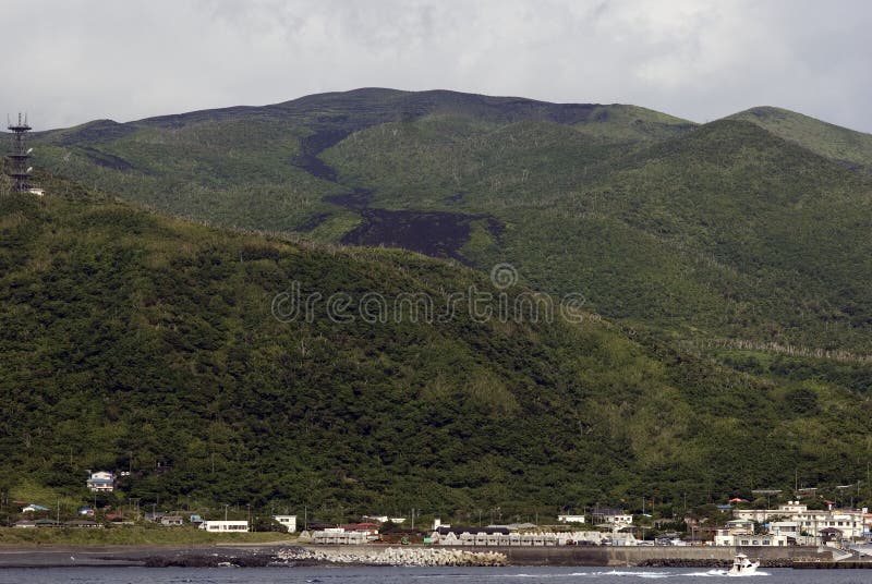 Lava Flow, Miyake Island, Japan Stock Image - Image of miyake, lava ...