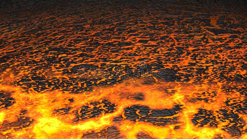 Lava flow (Render) stock illustration. Illustration of glowing - 3178184