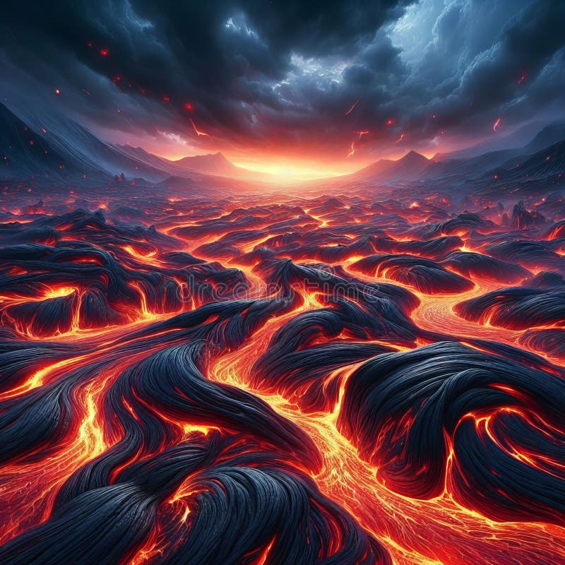 154 20. Lava Flow Lava Flow - a Stream of Molten Rock Stock ...