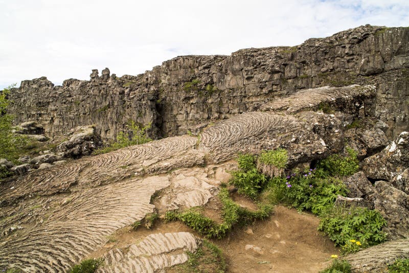 Lava formation Iceland stock image. Image of formation - 58375869