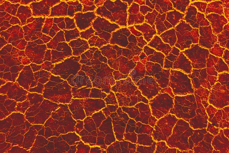 Lava Ground Background, Global Warming Stock Image - Image of split ...