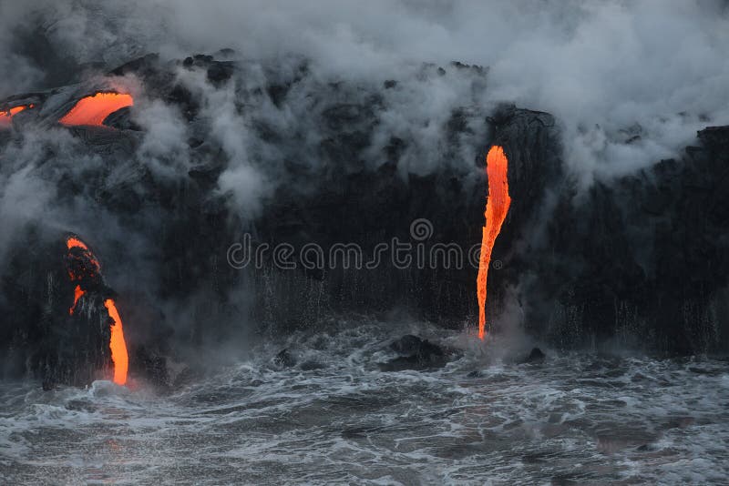 Lava in hawaii stock image. Image of island, volcanic - 77953991