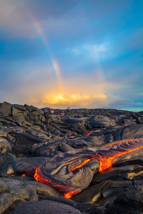 Lava on Hawaii`s Big Island Stock Photo - Image of eruption, puna ...