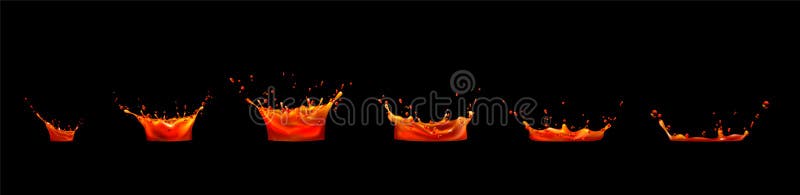 Lava, Juice Splash Sequence Animation Sprite Sheet Stock Vector ...