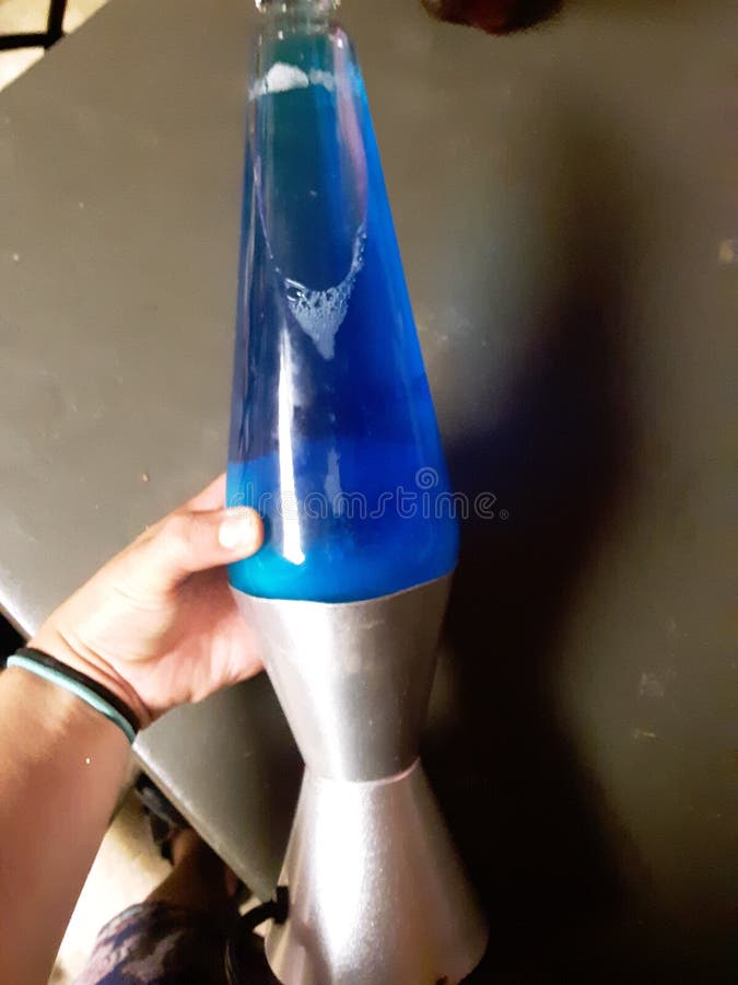 Lava lamp blue silver woah stock photo. Image of blue - 167369708