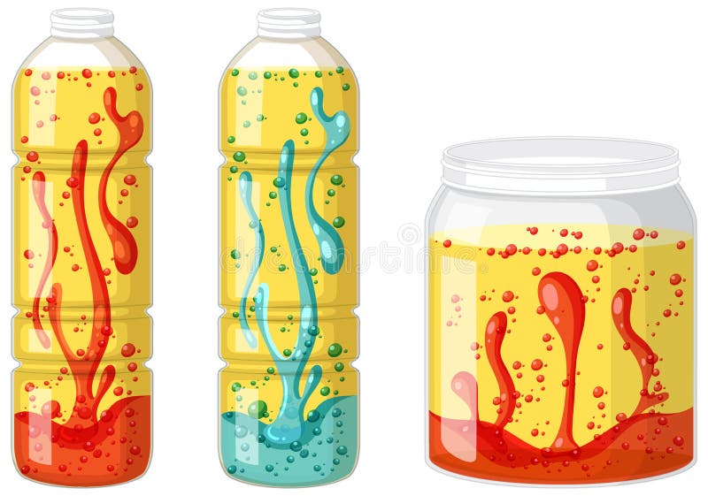 Lava Lamp Science Experiment Stock Vector - Illustration of light, food ...