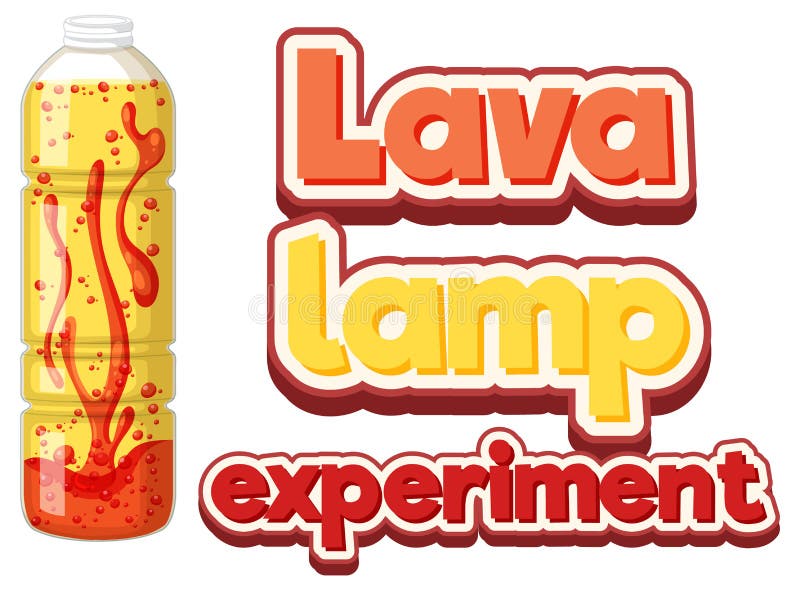 Lava Lamp Science Experiment Stock Vector - Illustration of light ...