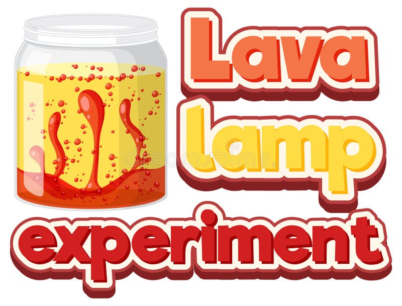 Lava Lamp Science Experiment Stock Vector - Illustration of bright ...