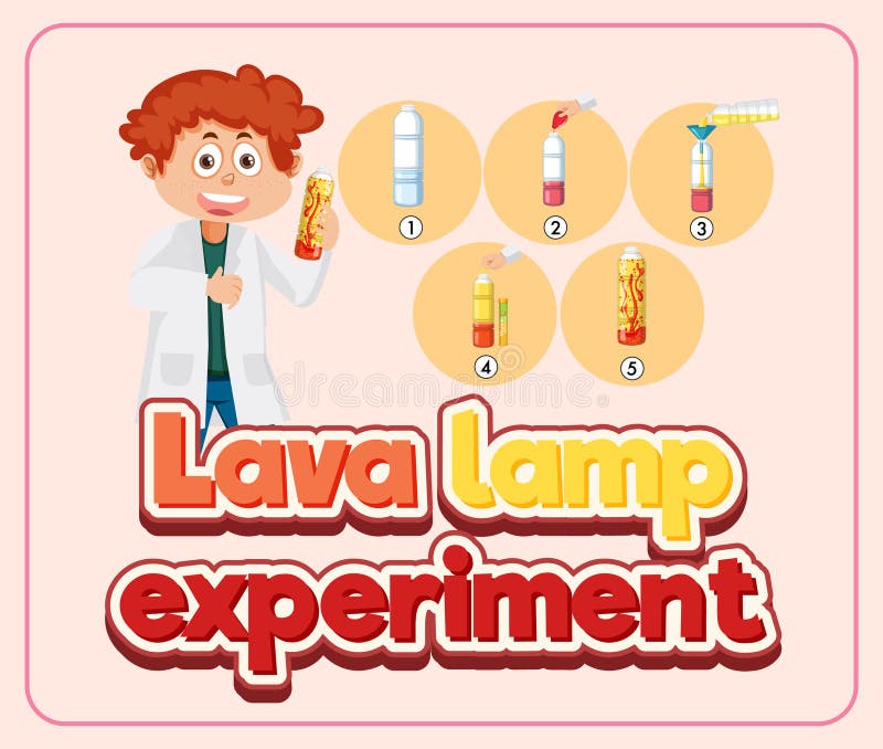 Lava Lamp Science Experiment Stock Vector - Illustration of vector ...