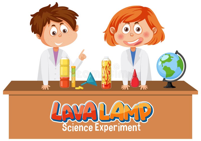 Lava Lamp Science Experiment Stock Vector - Illustration of lamp ...