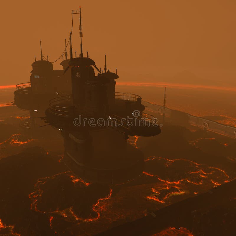 Lava plant illustration stock illustration. Illustration of rendered ...