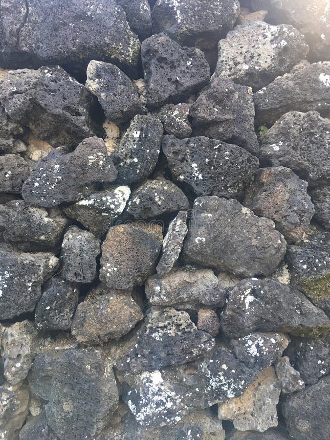 Lava Rock on the Island of Hawaii Stock Image - Image of antique ...