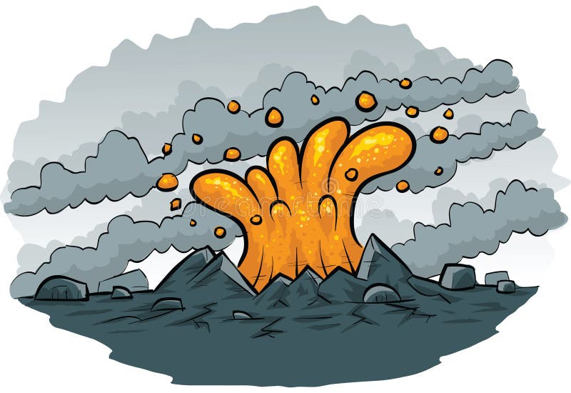 Lava Spurt stock illustration. Illustration of scene - 41141333