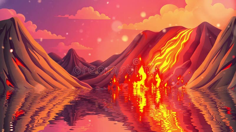 Lava and Volcano stock footage. Video of smoke, magma - 363549148