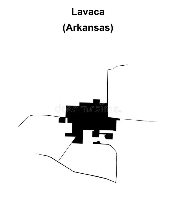 Lavaca outline map stock vector. Illustration of administrative - 385907154