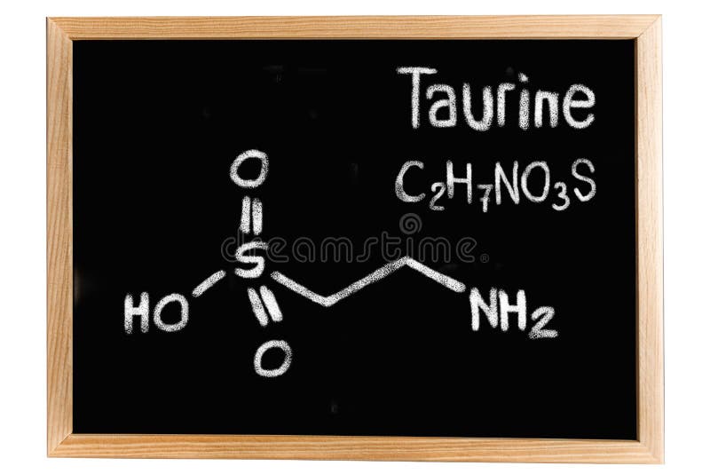 Lavagna Con La Formula Chimica Di Taurina Immagine Stock - Immagine di ...