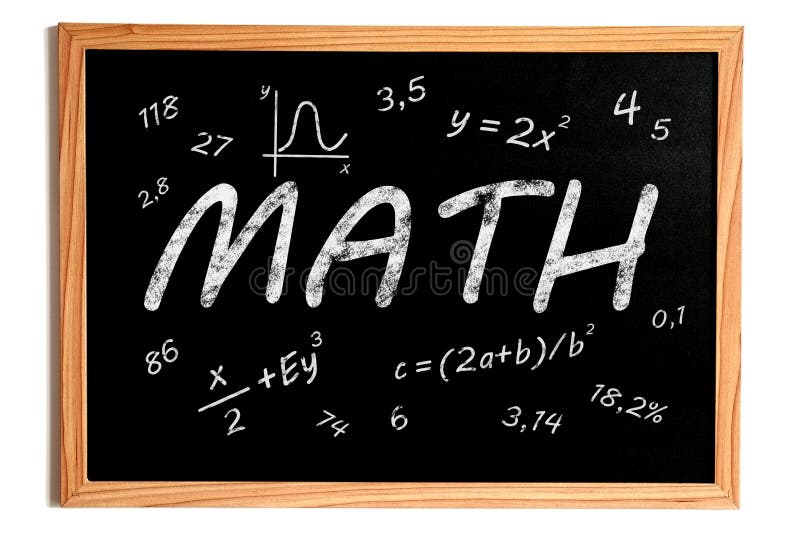 Lavagna Di Per La Matematica Illustrazione di Stock - Illustrazione di ...