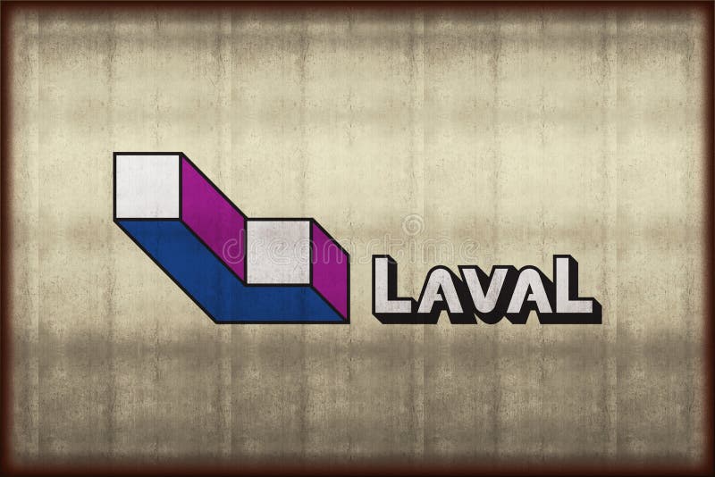 Laval Quebec 3D Waving Flag Illustration. Stock Illustration ...