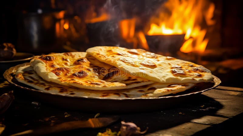 Lavash, the Traditional Georgian Flatbreads on the Table Stock ...