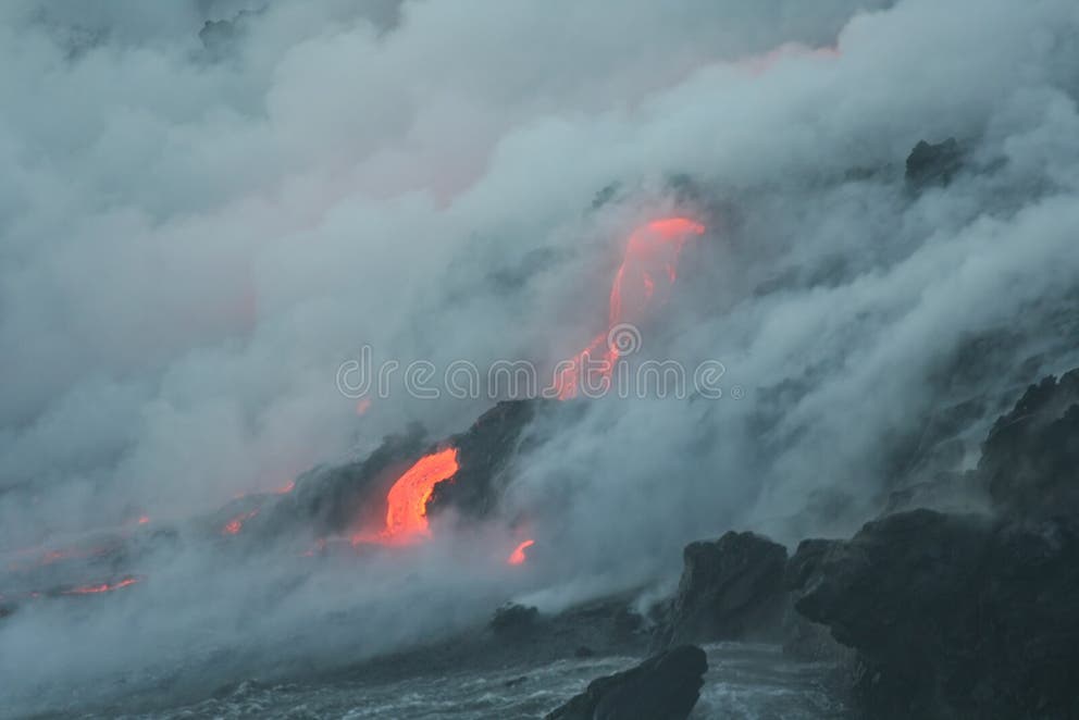 Lave flow 7 stock image. Image of volcano, wave, hawaii - 270411