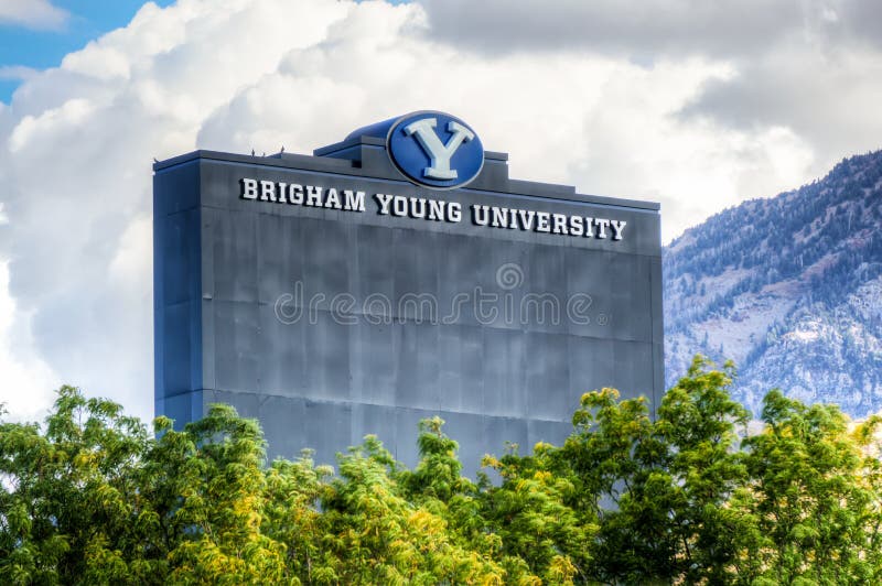 Entrée Au Campus De Brigham Young University Photo stock éditorial ...