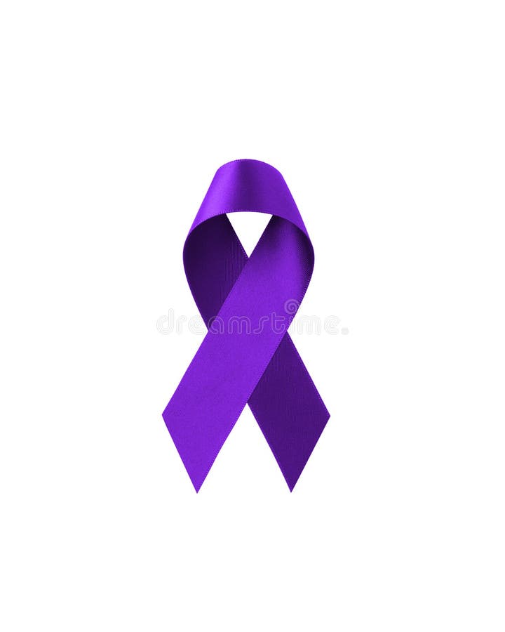 Lavender Awareness Ribbon Isolated on White Background Stock Image ...