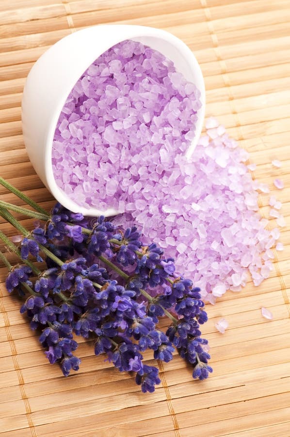 Lavender bath stock image. Image of treatment, white - 24703411