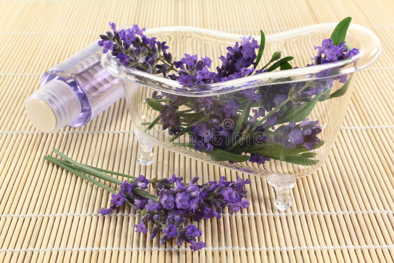 Lavender bath stock image. Image of massage, natural - 25432835