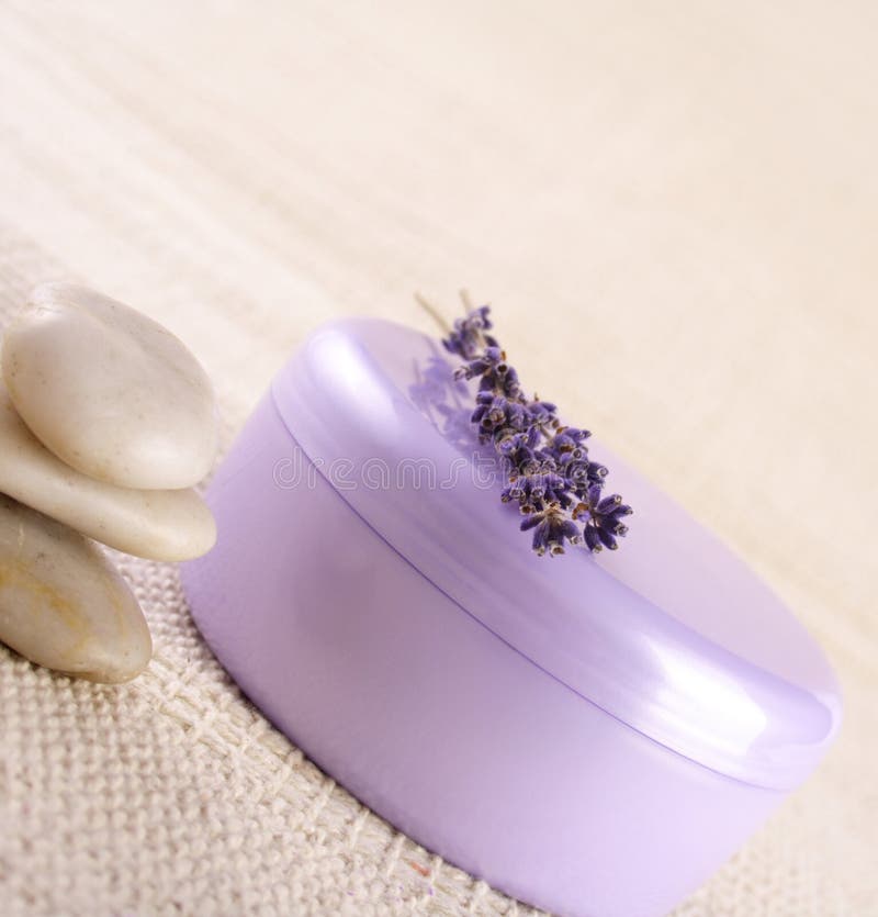 Lavender cream stock image. Image of coloured, cosmetics - 4571373