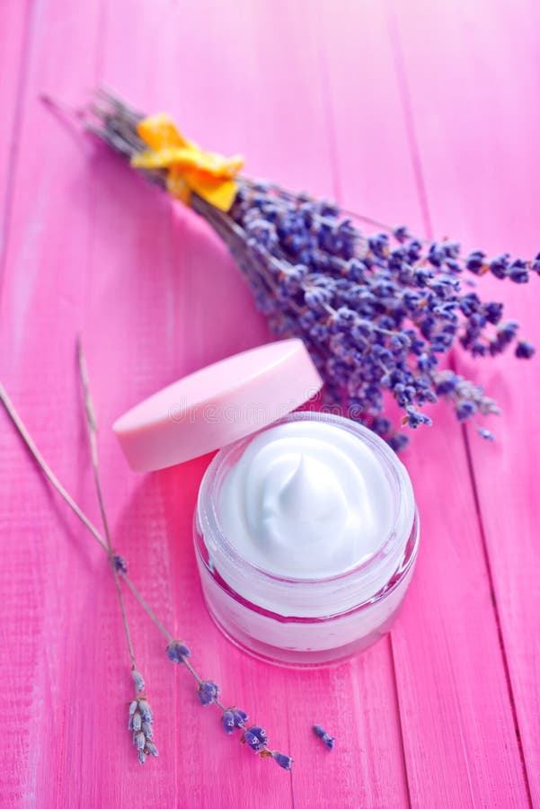 Lavender cream stock photo. Image of flower, care, cosmetic - 45592644