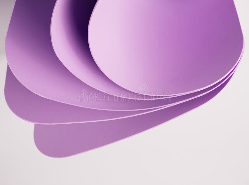 Lavender Curvy Shape Elements on a Bright Background. Stock ...