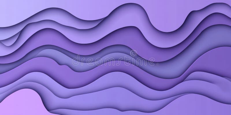 Lavender 3D Waves Minimalist Pastel Background for Text and Design ...