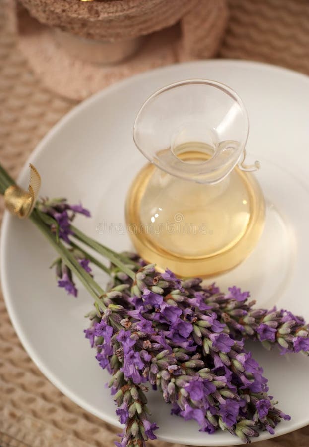 Lavender essence oil stock photo. Image of alternative - 5440374
