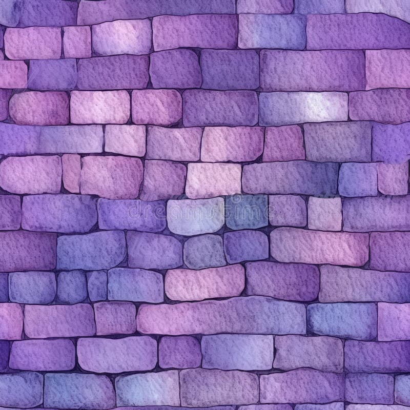 Lavender Fire Beautiful Brick Wall Texture. Tile Seamless Background ...