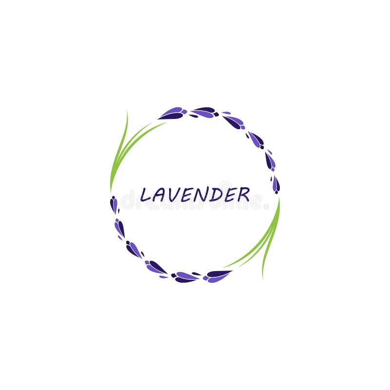 Lavender Floral Aromatic Logo Vector Icon Illustration Stock Vector ...