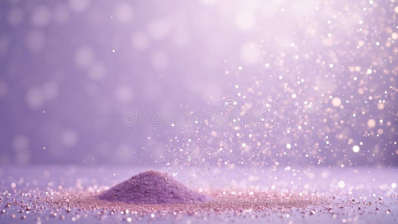 Lavender Glitter Background, Sparkling Dust and Shimmering Elements for ...