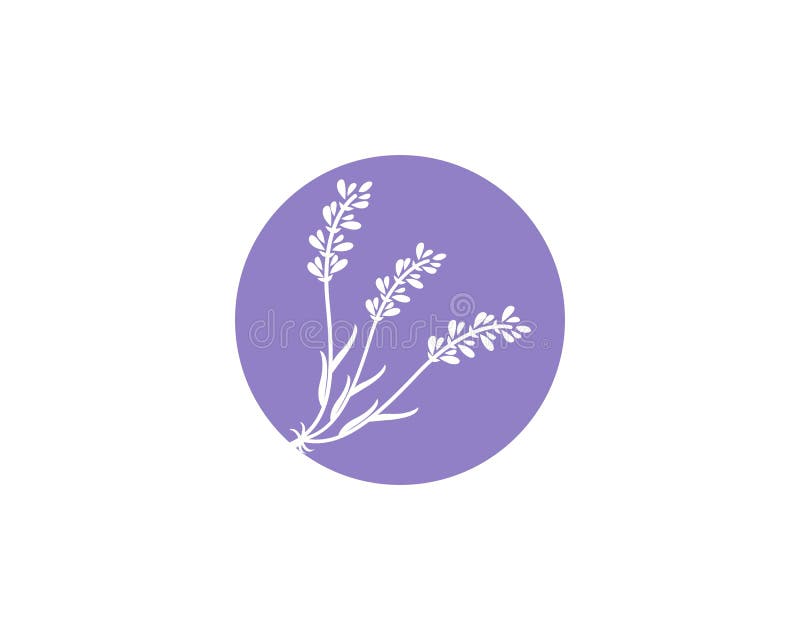 Lavender Icon Logo Design Vector Template Illustration Stock Vector ...