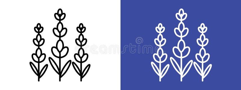 Lavender Icon Logo Set Vector Stock Vector - Illustration of vector ...