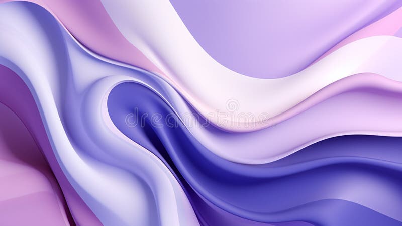 Lavender and Lilac Fluid Color Waves Abstract Pattern Design Stock ...