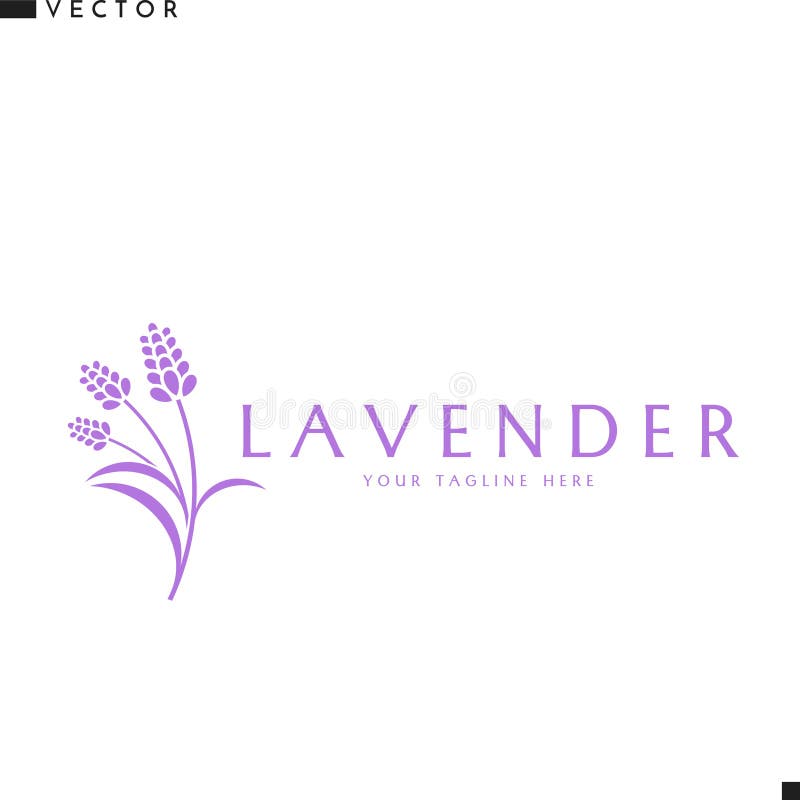 Purple lavender logo stock vector. Illustration of isolated - 307805152