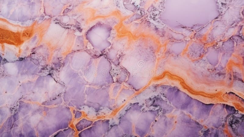 Lavender Marble with Fire Opal Horizontal Background. Stock ...